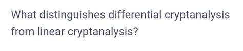 Answered What Distinguishes Differential Bartleby