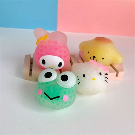 Cute Character Head Squeeze Toy Kepala Lucu Waterbeads Squeezy Squishy