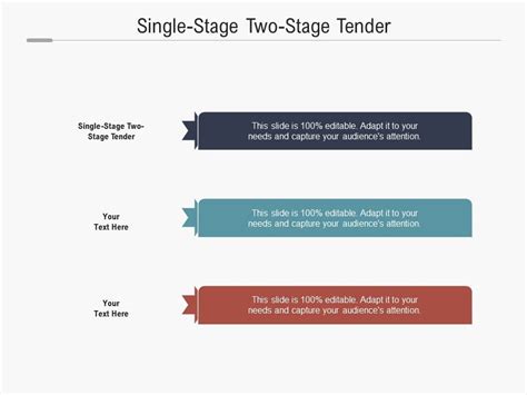 Single Stage Two Stage Tender Ppt Powerpoint Presentation Portfolio Cpb Presentation Graphics