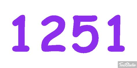 1251 Number Animated  Logo Designs