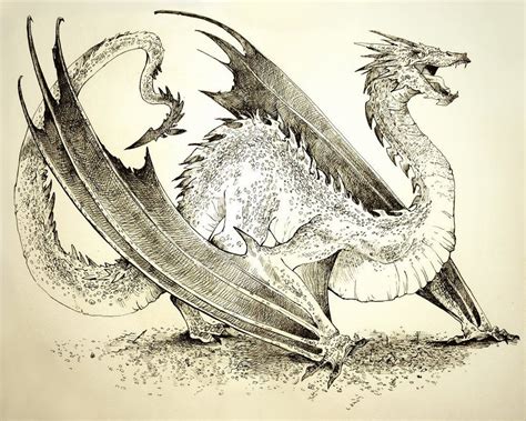 How To Draw Smaug The Dragon Drawing Tips Guide