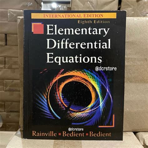 Elementary Differential Equations Eight Edition Shopee Philippines