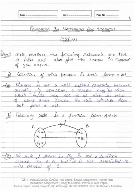 Ignou Mst 01 Solved Assignment 2023 English Medium Ignou Solved