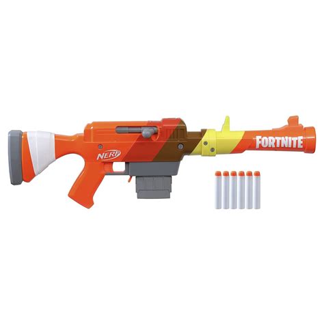 Buy Nerf Fortnite Hr Dart Blaster Ruff Wrap Design 6 Dart Elite Clip