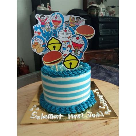 Doremon Topper Doraemon Katun Anime Custom Nama Shopee Malaysia