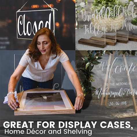 Calpalmy 4 Pack 24x36 Clear Acrylic Sheet Plexiglass 1 8â€ Thick Use For Craft Projects