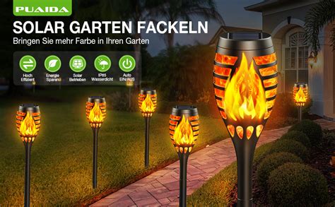 Puaida Solarlampen Für Außen Garten 6 Stück Solarleuchten Garten Deko