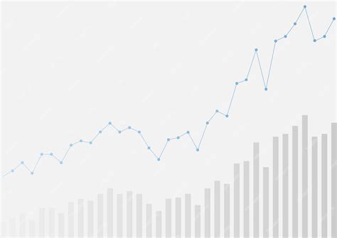 Premium Vector Abstract Growing Financial Graph Chart Background