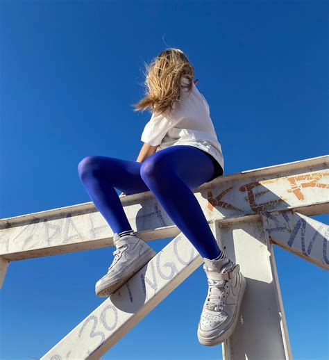 Cobalt Blue Pantyhose Blue Tights Cyan Blue Nylon Stockings Womens Blue Capri Retro 60s