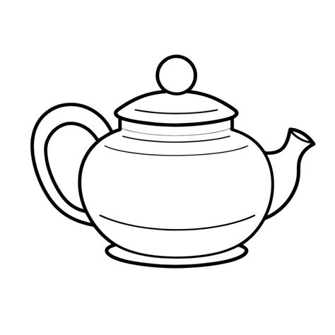 Outline Of A Charming Teapot Icon 45362849 Vector Art At Vecteezy