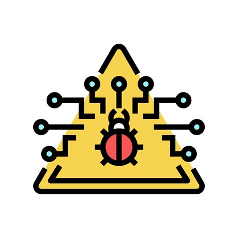 Defense Data Base Color Icon Vector Illustration 10310073 Vector Art At