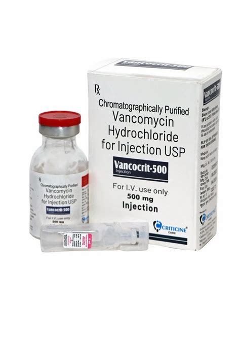 Vancomycin Hydrochloride 500mg Inj Vial At ₹ 33349vial In Panchkula