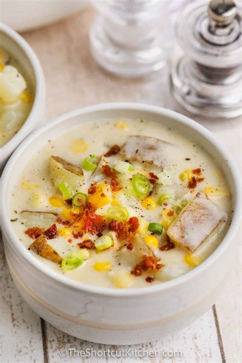 Easy Potato Corn Chowder Creamy And Hearty The Shortcut Kitchen