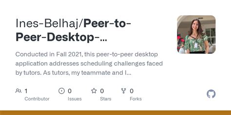 Github Ines Belhajpeer To Peer Desktop Application Conducted In