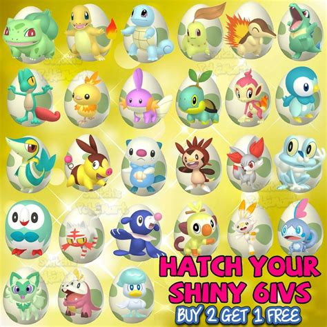 All Shiny Starter Pokemon
