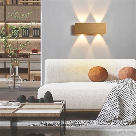 Minimalist Rectangle Aluminum Led Wall Sconce Light Vaxlamp