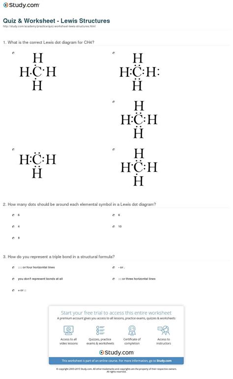 Lewis Structure Worksheet With Answers Lewis Structure Notes Worksheet