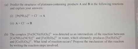 Answered Predict The Structures Of Bartleby
