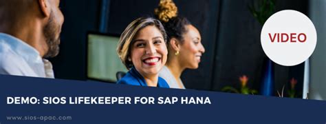 Demo Sios Lifekeeper For Sap Hana Sios Sanless Clusters
