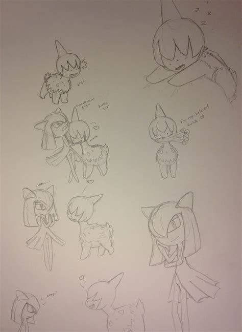 Kirlia And Deino Love By Redlink101 On Deviantart