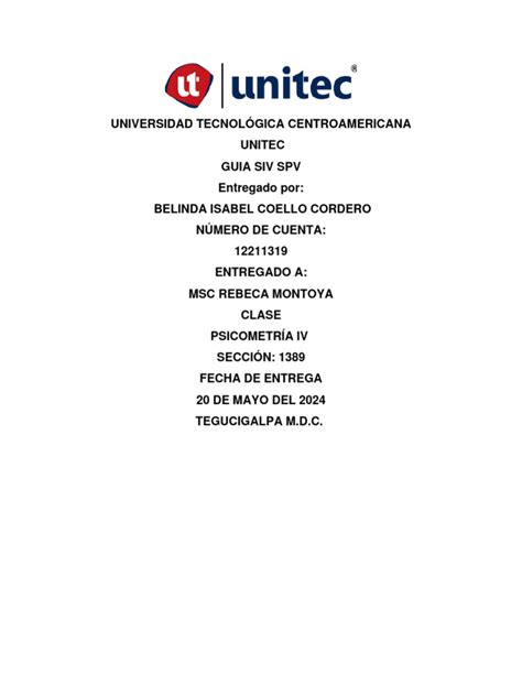 Guia Siv Y Spv Pdf Comportamiento Moralidad