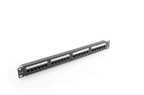 Cat5e Utp 24 Port Patch Panel 1u Patch Panel Rack Mount Type Rj45 Utp