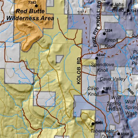 Zion Utah Mule Deer Hunting Unit Map With Land Ownership By Huntdata