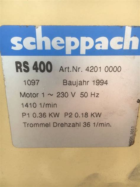 Rollsieb Von Scheppach Für Kompost Sand Gebraucht In Allschwil Für