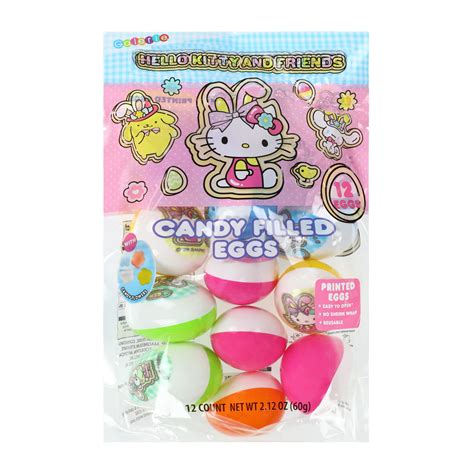 Galerie Hello Kitty And Friends 12 Count Candy Filled Eggs With Flower