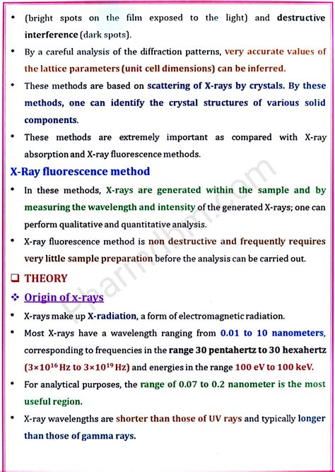 Solution X Ray Diffraction Techniques Theory Principle