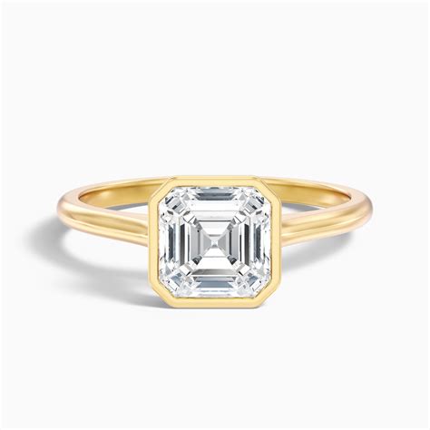 Pick Louisa 3 Carat Asscher Diamond Ring 10k Yellow Gold
