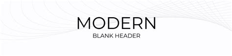 Free Modern Blank Header Template To Edit Online