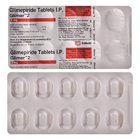 Glimer 2 Tablet Drug Streets