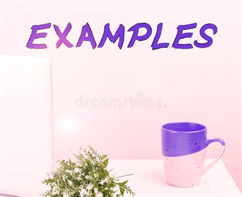 hand writing sign examples conceptual photo photo sample model to