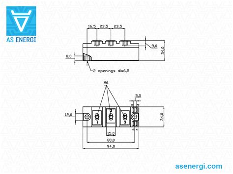 Mtc 150 16 Module De Thyristor 150a 1600v Kubara Lamina Fiche