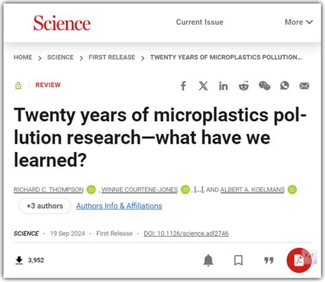 Twenty Years Of Microplastics Pollution Research—what Have We Learned Plastics Free Initiative