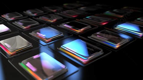 3d Rendered Id Cards For User Identification Background Pass Card