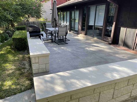 Old Brick Paver Patio Gets Transformed With A Concrete Slab Overlay