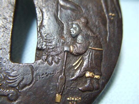 Yahooオークション 鉄象嵌鐔 象 珍品