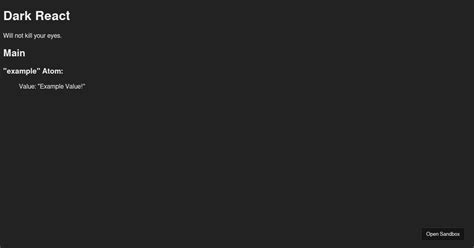 React Recoil Codesandbox