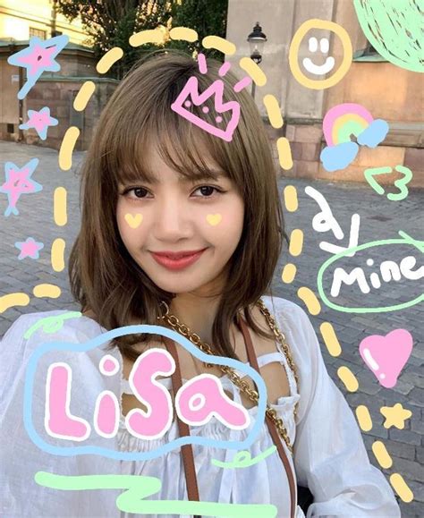 Kawaii Lisa Blackpink Instagram Lisa Blackpink Wallpaper Black Pink Instagram