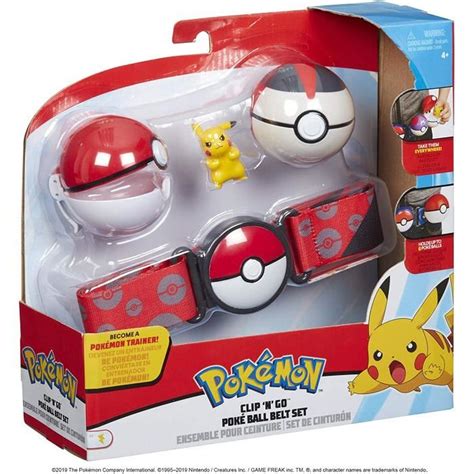 Pokémon 95283s Pokemon Clip N Go Poke Ball Ceinture Set Pikachu Cdiscount Jeux Jouets