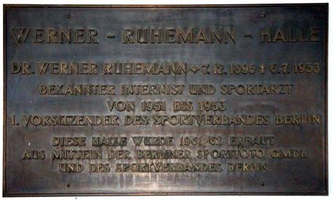 Gedenktafeln In Berlin Werner Ruhemann
