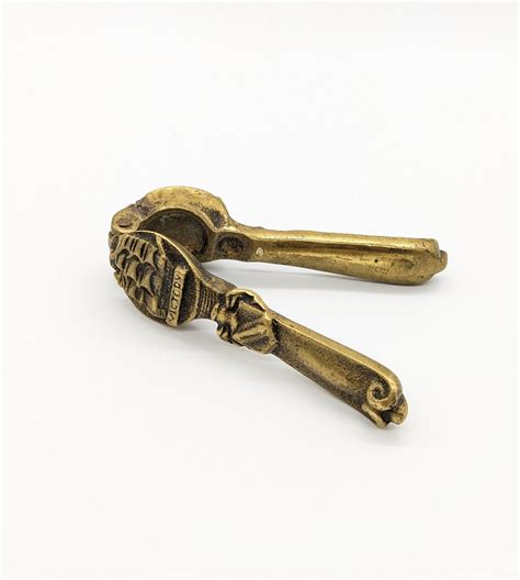 Vintage Brass Nutcracker Hms Victory Tribute Naval Elegance In Miniature Perfect Collectible