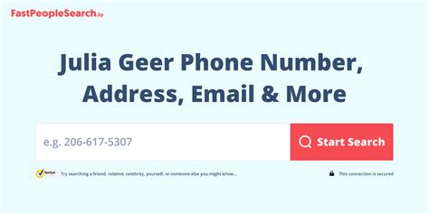 Julia Geer Phone Number Address Email And More
