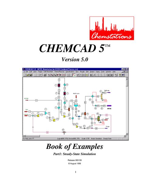 Chem Cad Chemcad 5 ™ Version 5 Book Of Examples Part1 Steady State