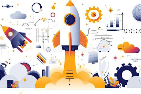 Launching New Product Or Service Technology Development Process Stock