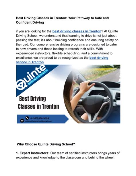 PPT - Best Driving Classes in Trenton_ Your Pathway to Safe and Confident Driving PowerPoint ...