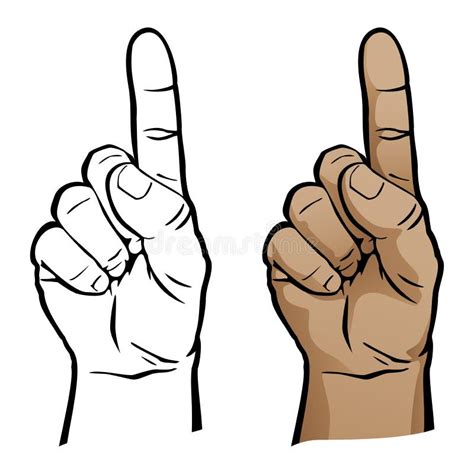 One Finger Up Hand Stock Illustrations 4 196 One Finger Up Hand Stock