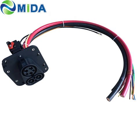 China Duosida Electrical Vehicle Inlet 200a Ccs Combo 1 Inlets Type1 Socket For Electric Truck